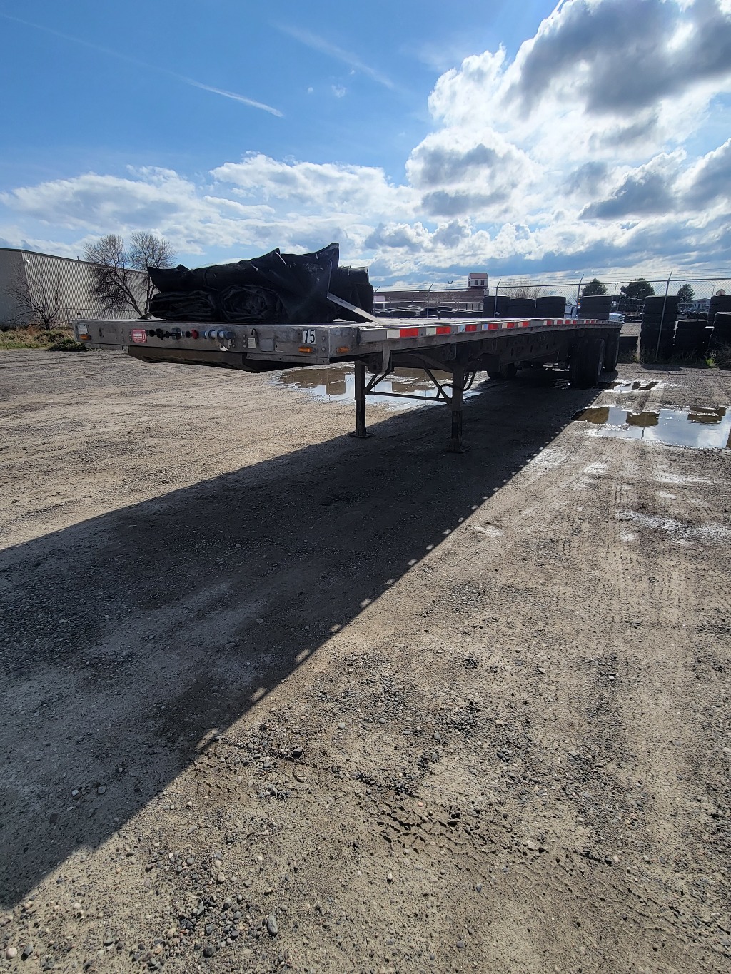 1998 TRANSCRAFT EAGLE II AIR RIDE SPREAD FLATBED TRAILER FOR SALE #2759