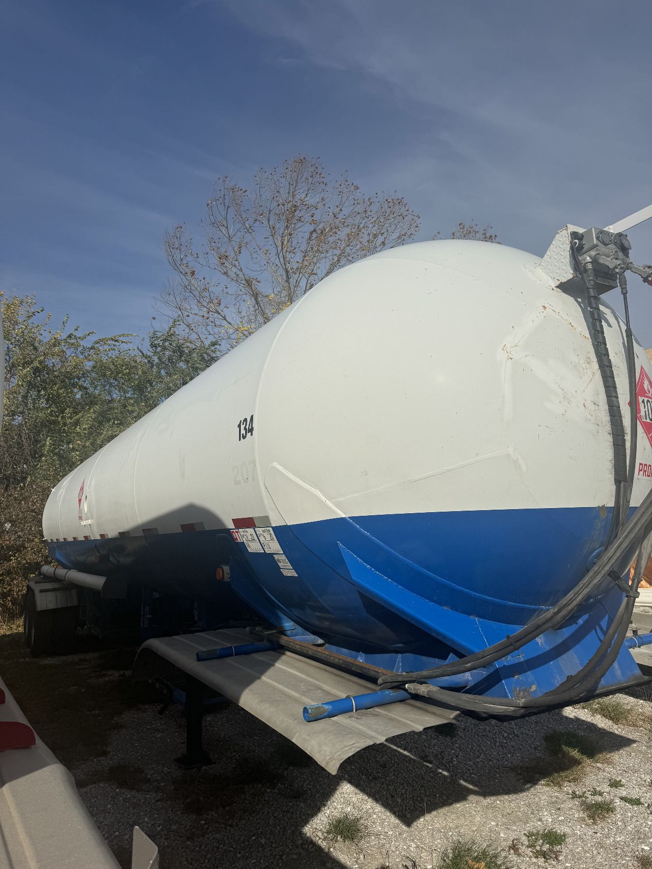 1978 TRINITY 10,500 GALLON PROPANE GAS TANK TRAILER FOR SALE #3405