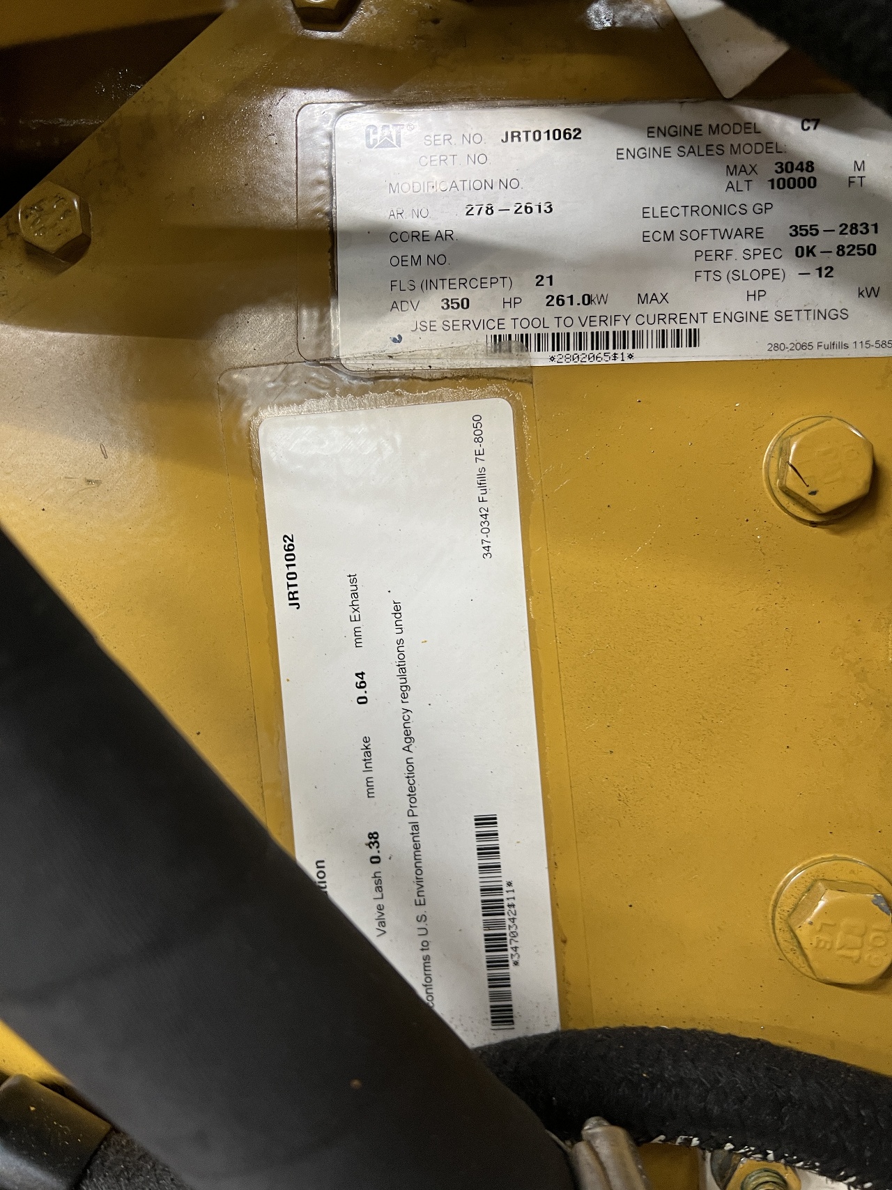 CAT C7 TRUCK ENGINE FOR SALE #3299