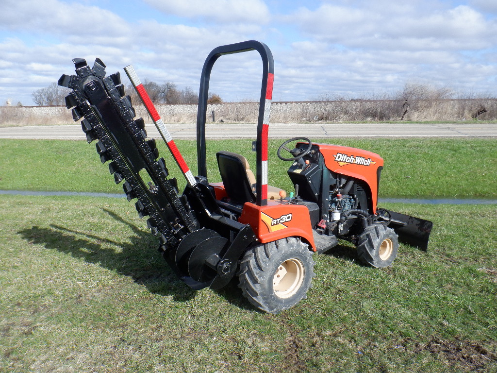 Used Ride-On Trencher - Vibratory Plow Equipment for Sale