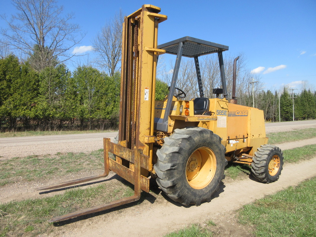 1996 CASE 585E CONSTRUCTION KING MAST FORKLIFT FOR SALE #2821