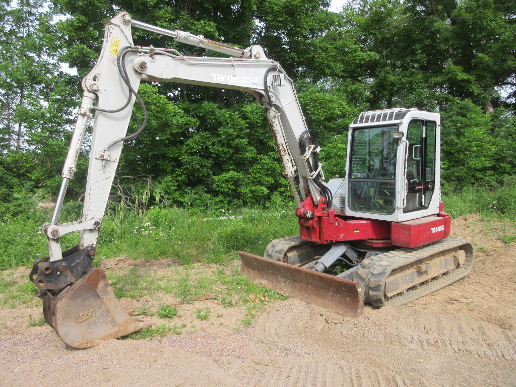 2008 TAKEUCHI TB180FR MINI EXCAVATOR FOR SALE #3093