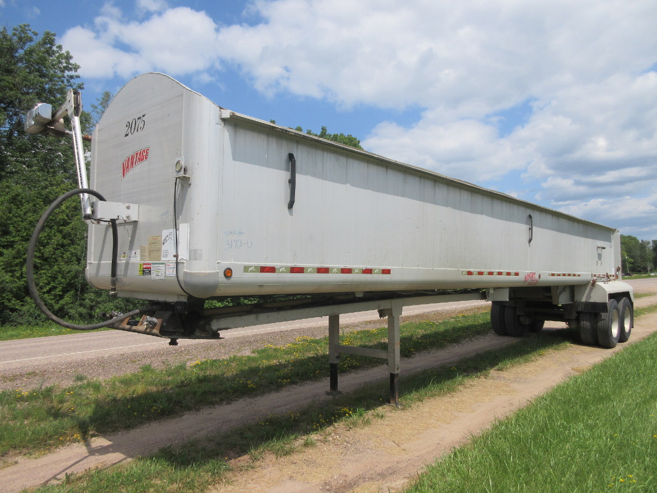 2008 VANTAGE S-75-OMEGA END DUMP TRAILER FOR SALE #3748