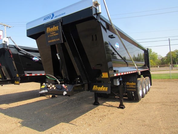 2026 RHODES AR500 1/4"STEEL W/HI LIF END DUMP TRAILER FOR SALE #14853