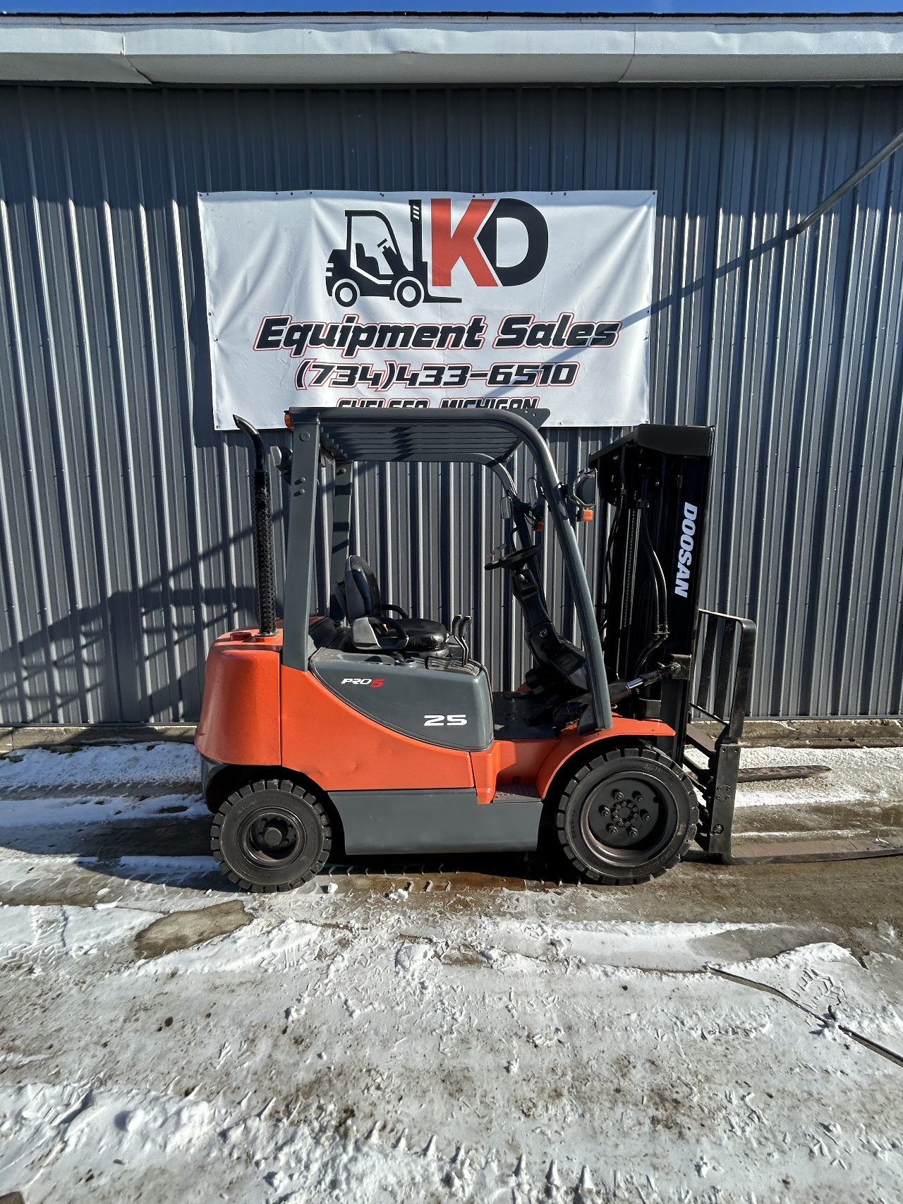 DOOSAN D25S-5 MAST FORKLIFT FOR SALE #3247