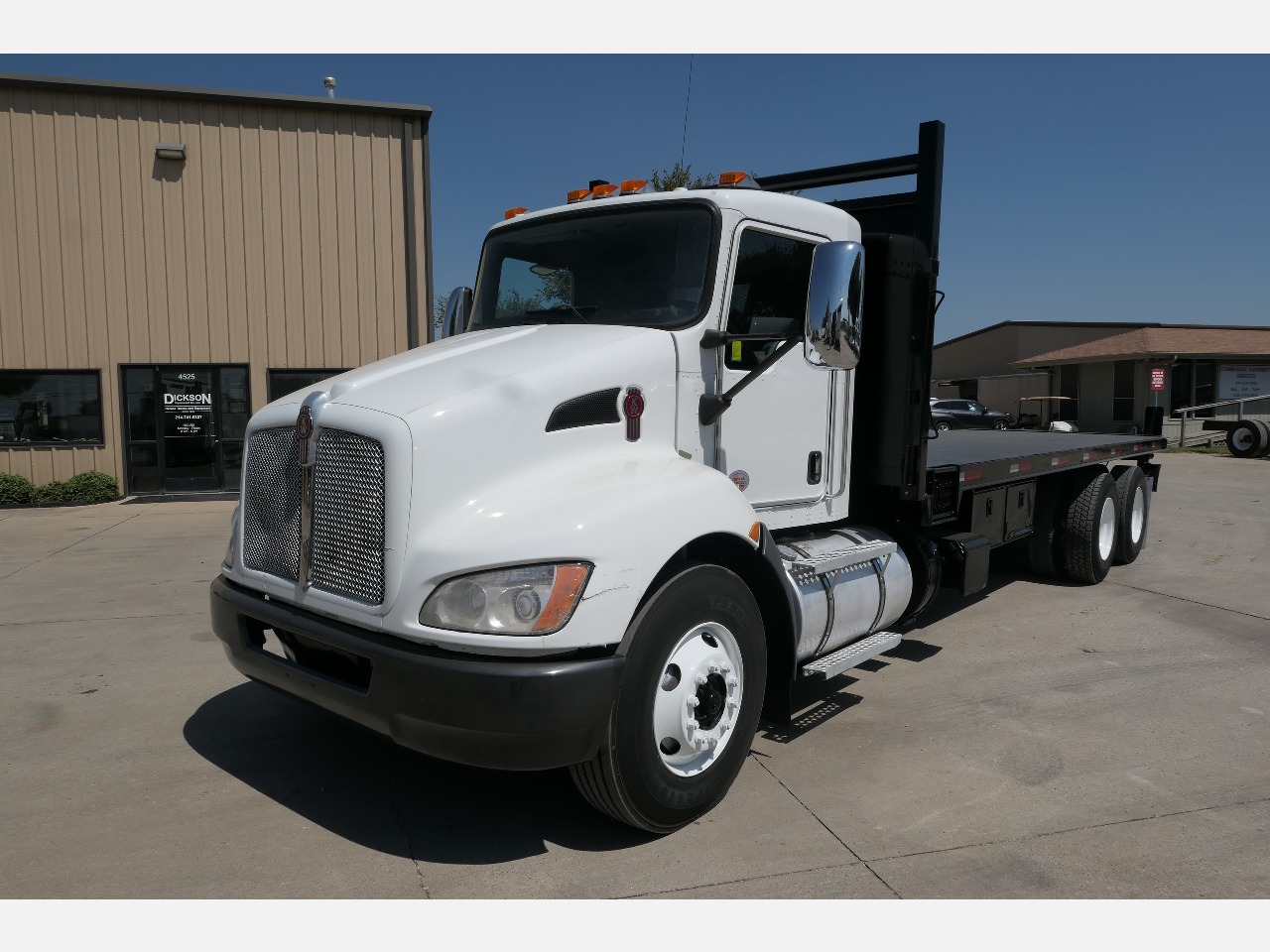 2021 KENWORTH T370 TANDEM FLATBED TRUCK FOR SALE #5915
