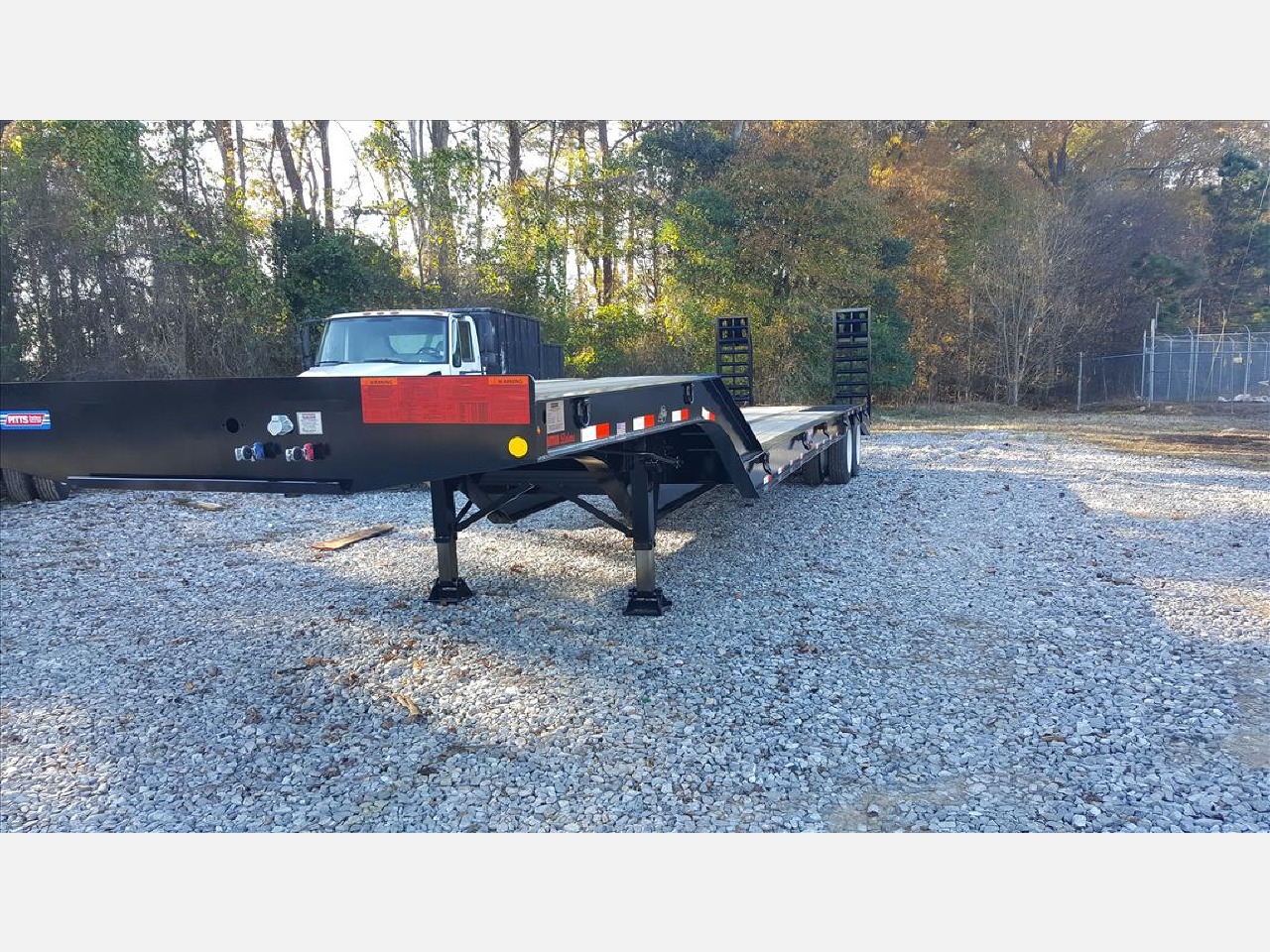 2024 PITTS 35 TON LOWBOY TRAILER FOR SALE #3289
